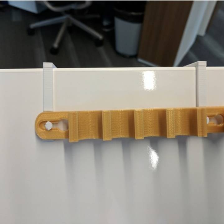 3D Printable Dry Erase Marker Holder by Drew Koester