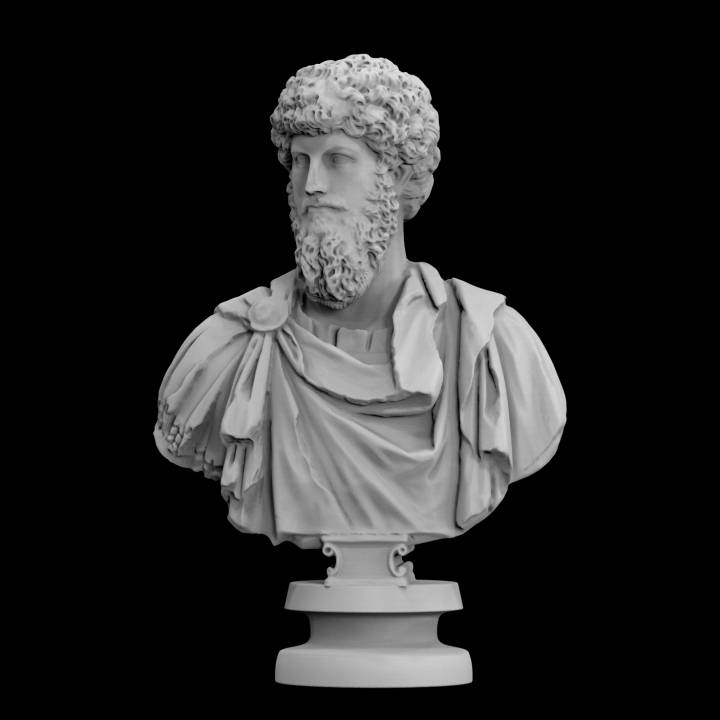 3D Printable Roman bust of Lucius Verus by Christian Levett and The ...