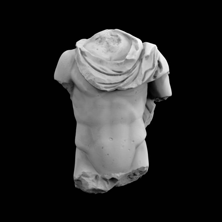 3D Printable Male torso by Christian Levett and The Mougins Museum