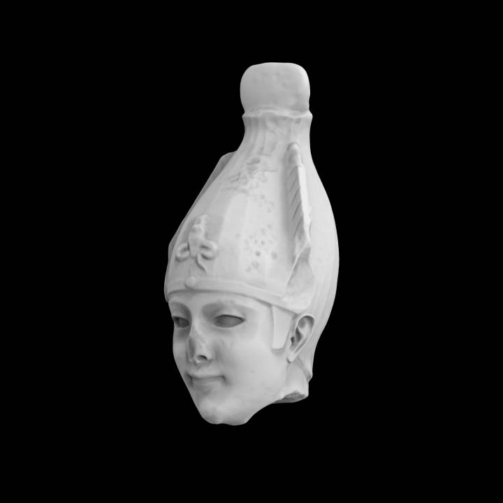3D Printable Head of Osiris by Christian Levett and The Mougins Museum