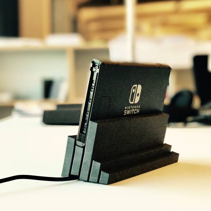 3D Printable nintendo switch charging stand by forest fee
