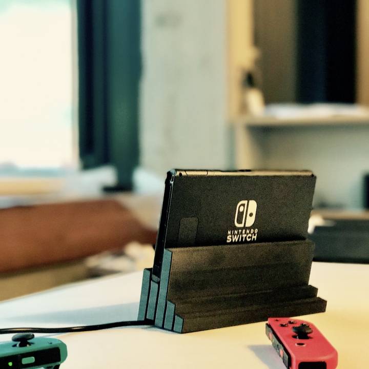 3D Printable nintendo switch charging stand by forest fee