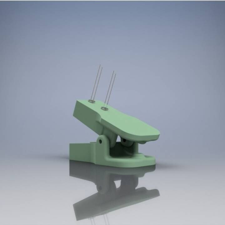 3D Printable IR Heart rate monitor clamp by Drasko