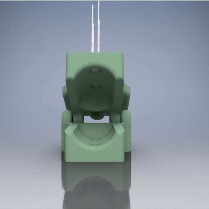 3D Printable IR Heart rate monitor clamp by Drasko