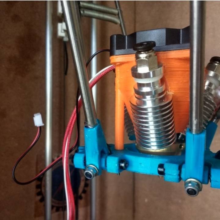 3D Printable Diamond hotend Attachment for Rostock by Yashunandan Sureka