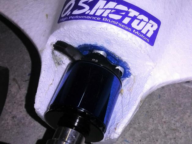 3D Printable HK FPV GO Discover flying wing by Travis Tooley