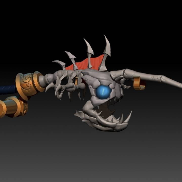 3D Printable Underlight Angler Artifact from World of Warcraft by Jill Cope