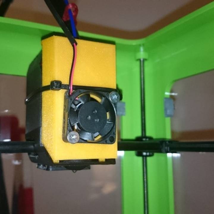 3D Printable M3D Front Cover With Extra Fan by Michael G.
