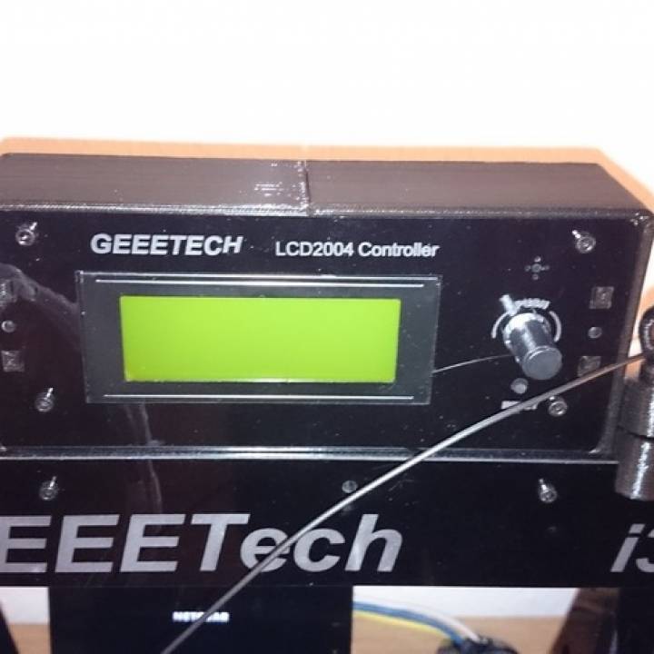 3D Printable Geeetech Prusa I3 Pro B Display Cover by Michael G.