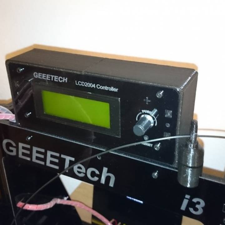 3D Printable Geeetech Prusa I3 Pro B Display Cover by Michael G.