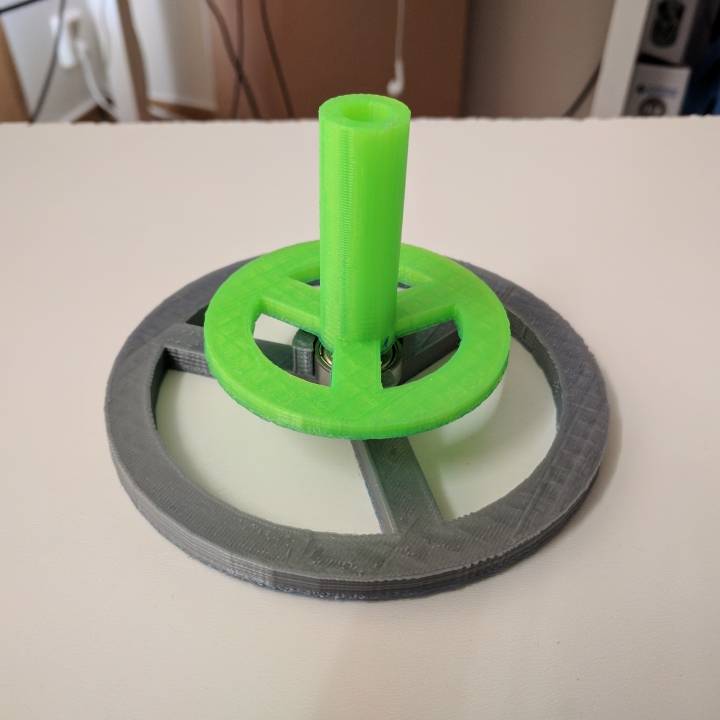3D Printable Rotating Spool holder (universal) with bearing by Kumar
