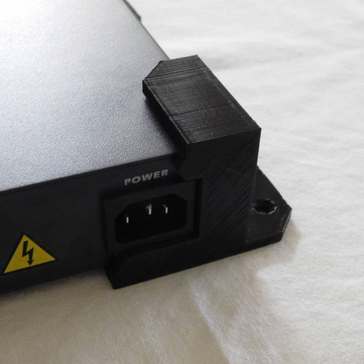 3D Printable Network Equipment Wall Mount (1U) by David Schneider