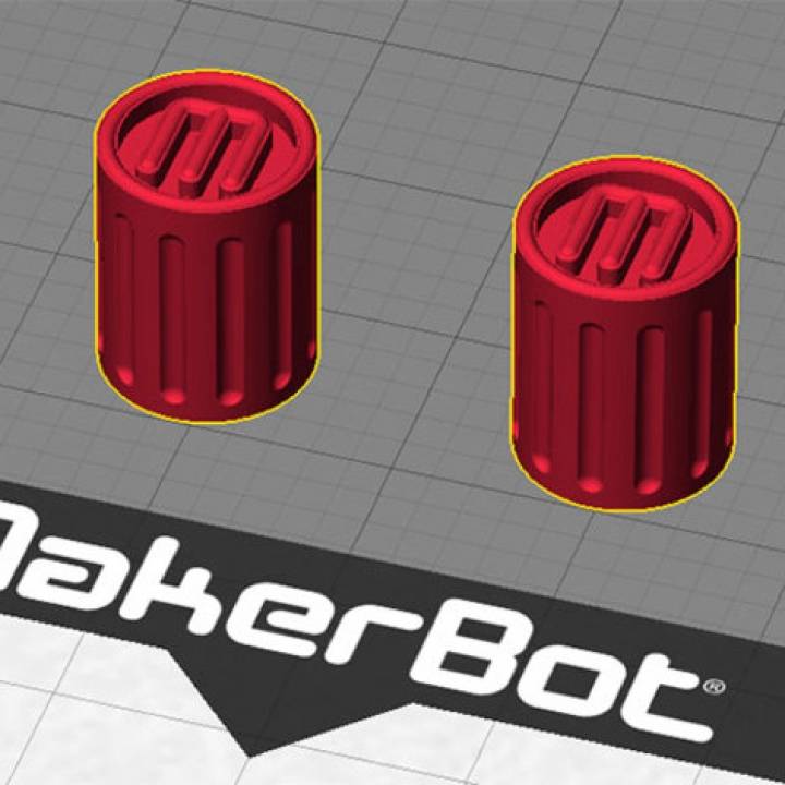 3D Printable Tire Valve Caps - Car / Bike Accessory by Muzz64