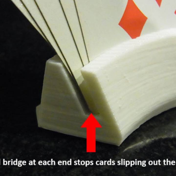 3D Printable Playing Card Holder - Holds Your Cards For You While You ...
