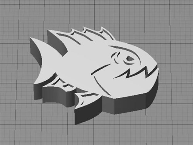 3D Printable Angry Fish by Muzz64
