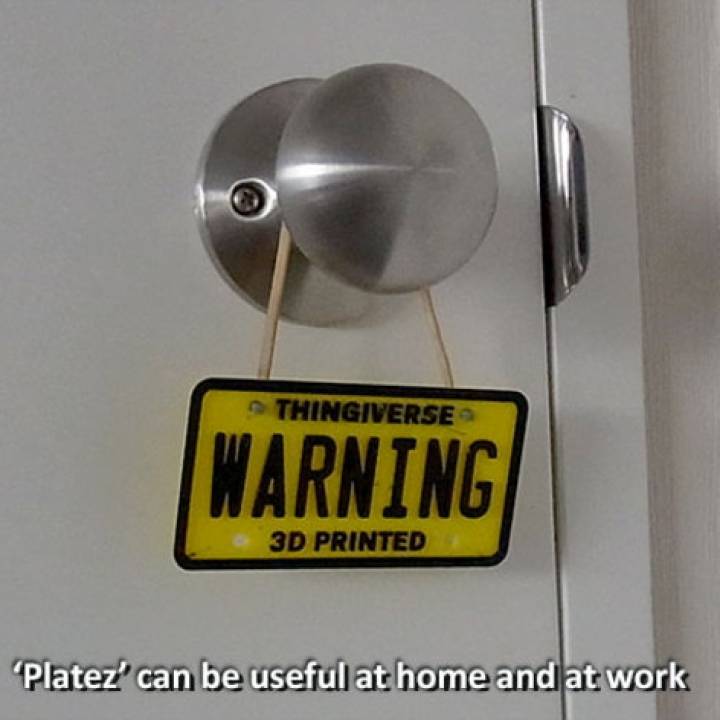 3D Printable PLATEZ by Muzz64