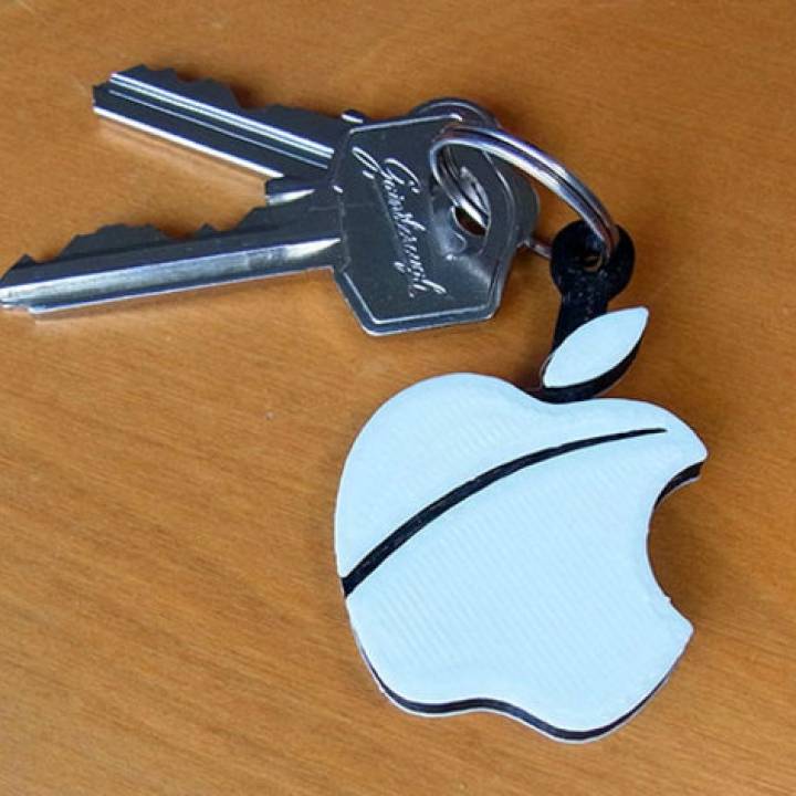 3D Printable Apple Key Fob... The Must Have 'Apple Logo' Shaped Key Fob ...