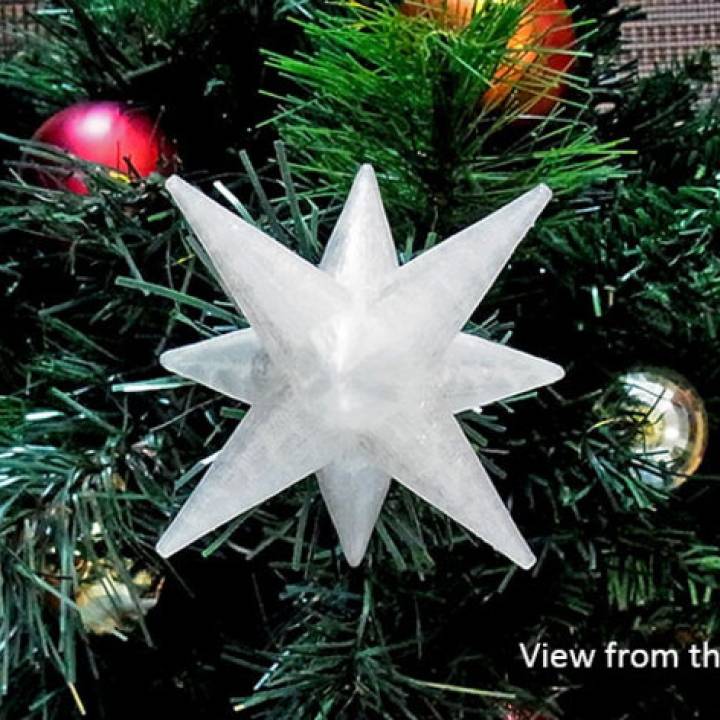 3D Printable Christmas Star - For the top of your Christmas Tree! by Muzz64
