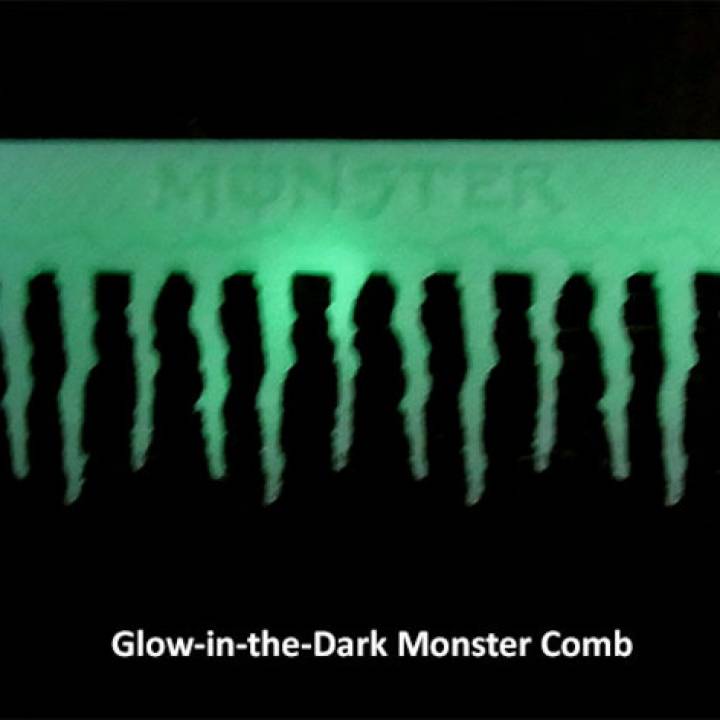 3D Printable 'Monster' Comb by Muzz64
