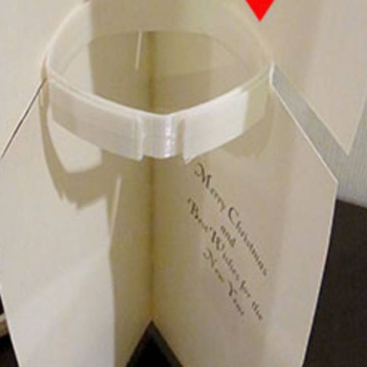 3D Printable 'Card Stacker'... Stacks Your Greeting Cards! by Muzz64