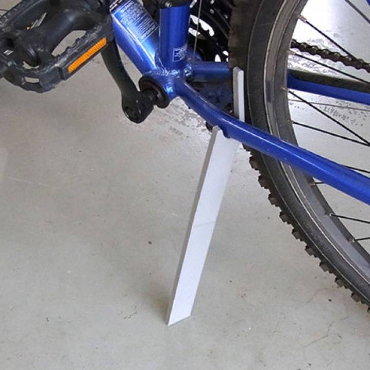 3D Printable Bicycle Stand 2 Part for use on the Road by Muzz64