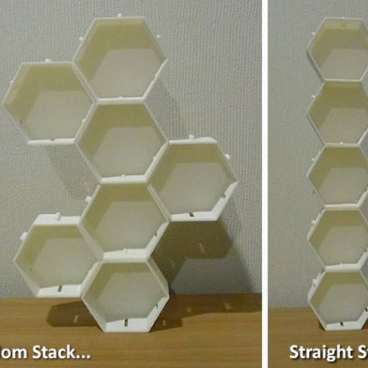 3D Printable Hex Stackers by Muzz64