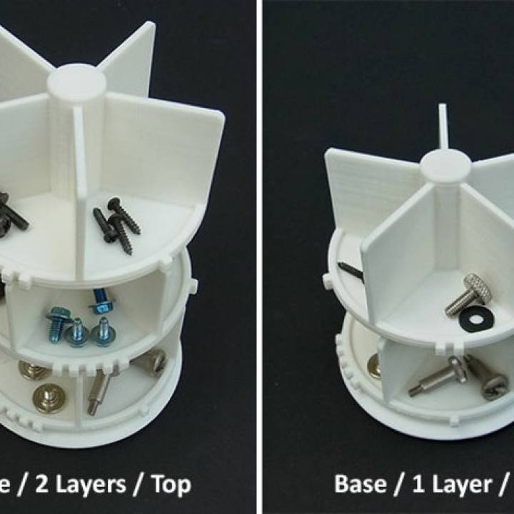 3D Printable Rotating Organizer / Parts Assembly Sequencer / Display ...