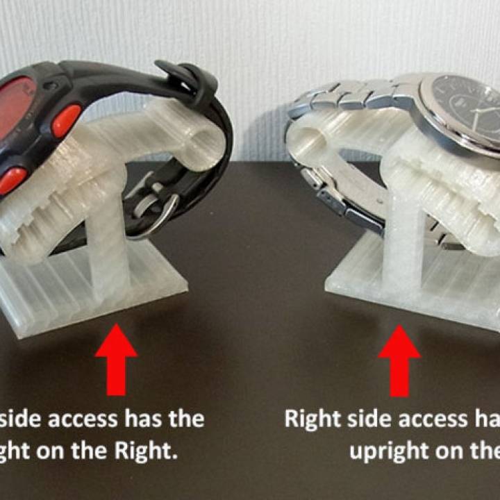 3D Printable Watch And Bracelet Stand - Convenient / Adjustable / Space ...