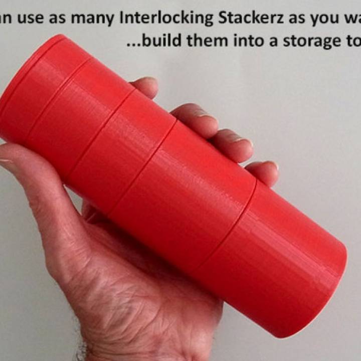3D Printable Interlocking Stackerz by Muzz64