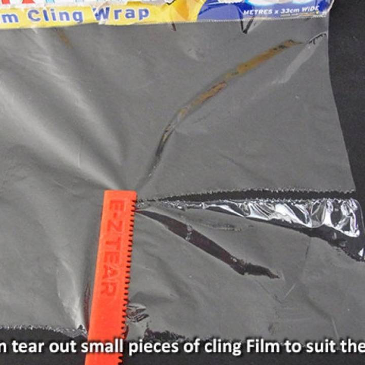 3D Printable E-Z Tear - Cling Film Tearing Tool by Muzz64