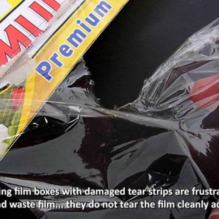 3D Printable E-Z Tear - Cling Film Tearing Tool by Muzz64