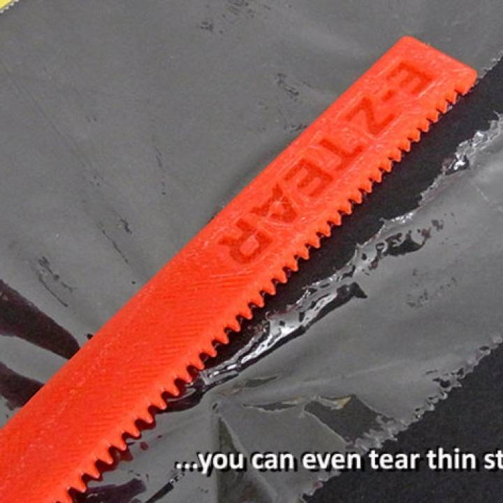 3D Printable E-Z Tear - Cling Film Tearing Tool by Muzz64
