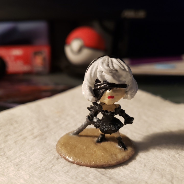3D Print of 2B miniature by zuruikyoku