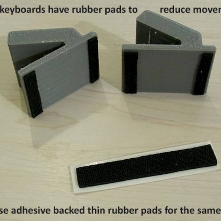 3D Printable Keyboard Steps - Adjust The Angle Of Computer Keyboards by ...
