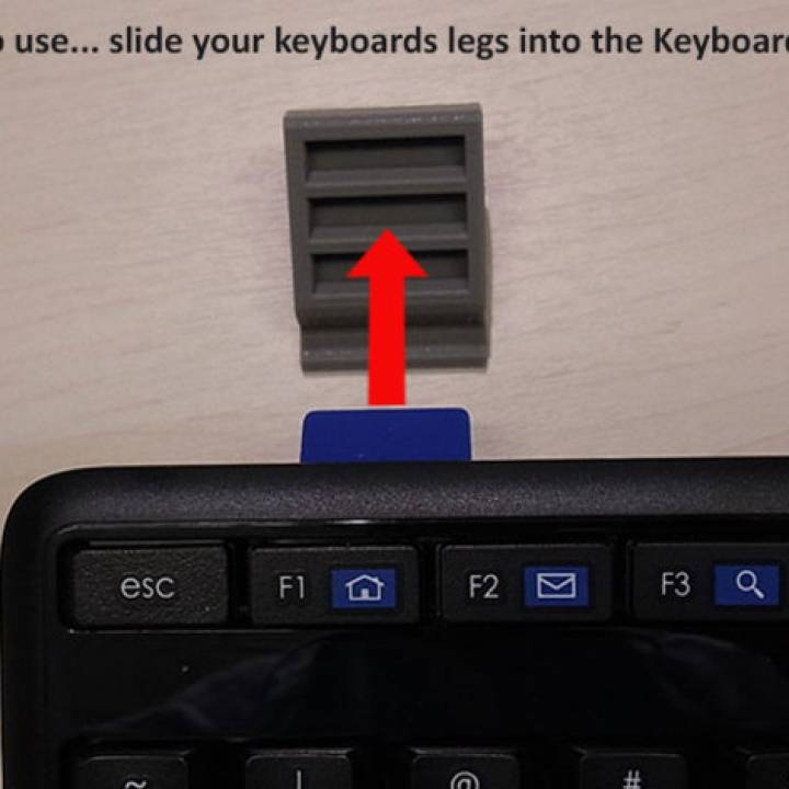 3D Printable Keyboard Steps - Adjust The Angle Of Computer Keyboards by ...