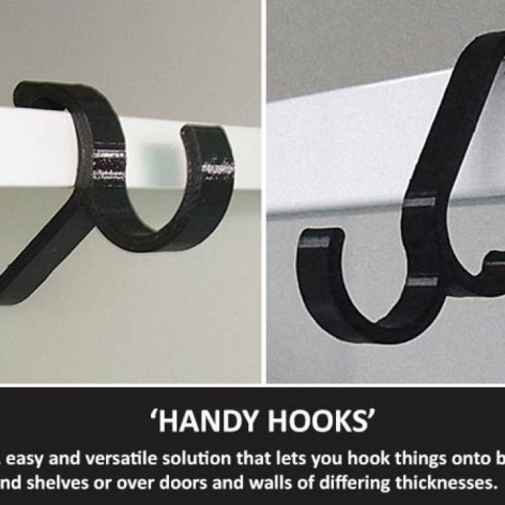 3D Printable Handy Hooks by Muzz64
