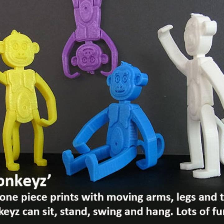 3D Printable Monkeyz by Muzz64