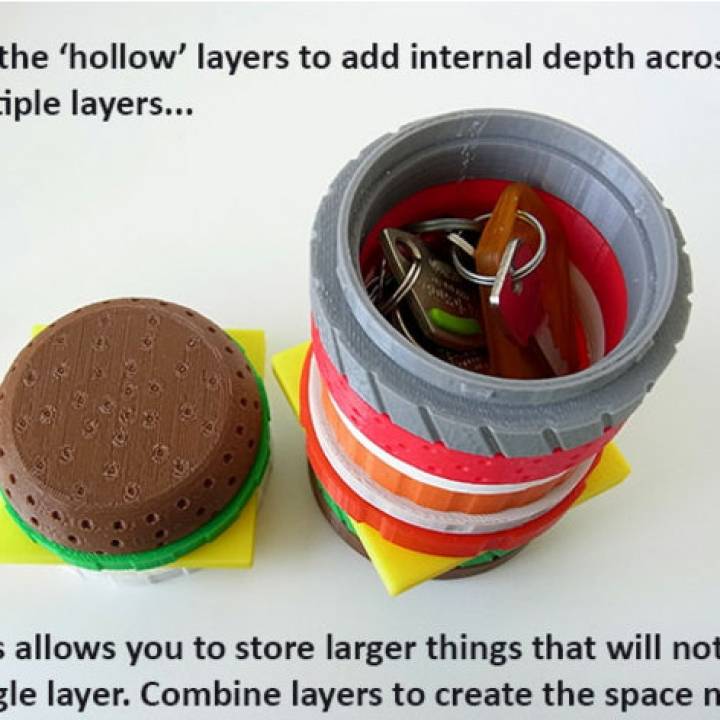 3D Printable Burger Stacker by Muzz64