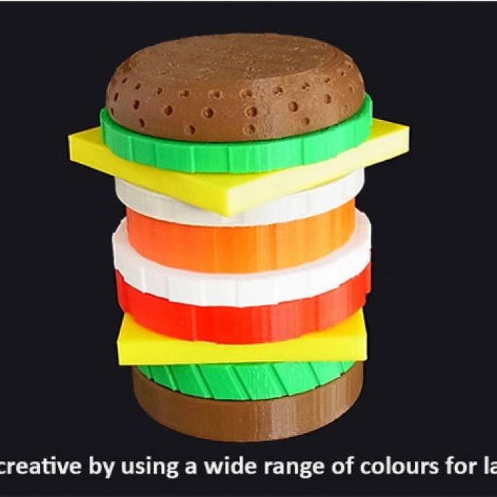 3D Printable Burger Stacker by Muzz64