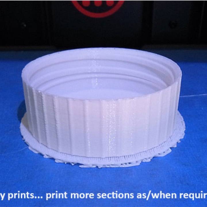 3D Printable Extendable Modular Tube Container by Muzz64