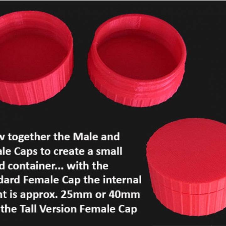 3D Printable Extendable Modular Tube Container by Muzz64