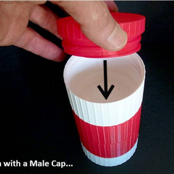 3D Printable Extendable Modular Tube Container by Muzz64