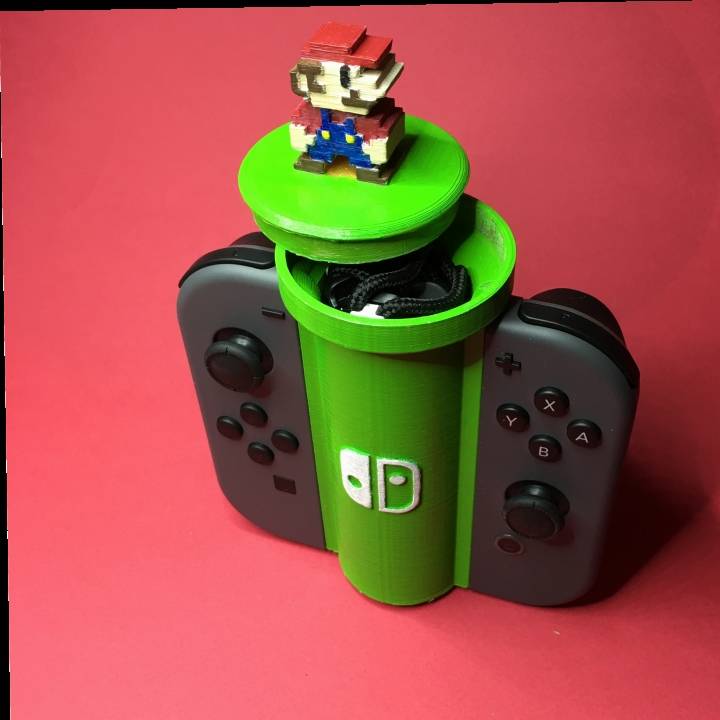 3D Printable Nintendo Switch Joy-Con Holder with Storage Room by Fotis ...