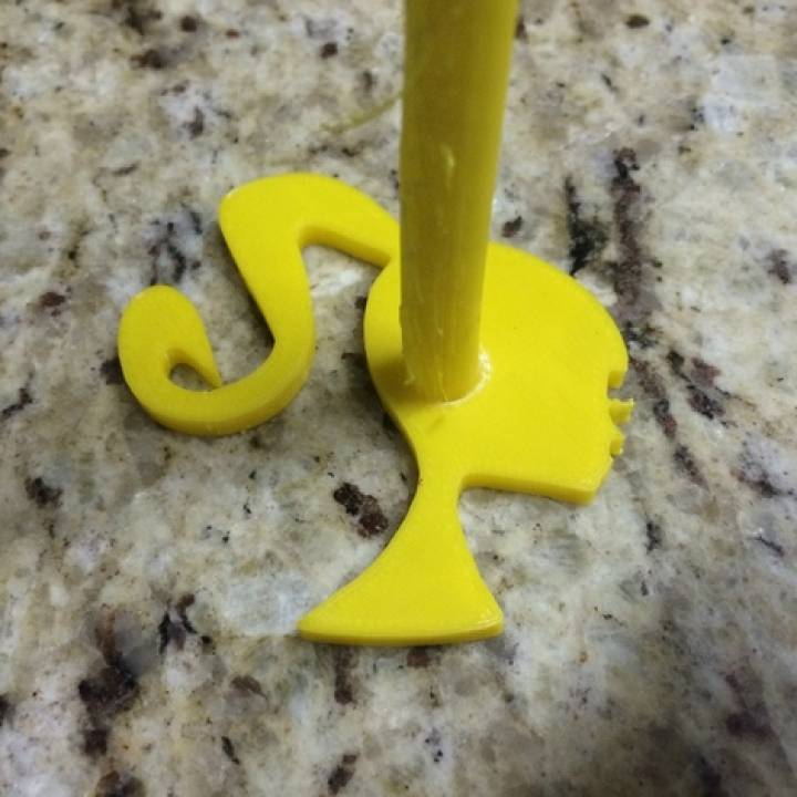 3D Printable Support For Barbie (Suporte Para Barbie) by Lucas Aumondi