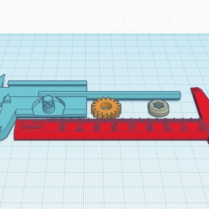 3D Printable Good Enough Calipers by Patrick Gaston