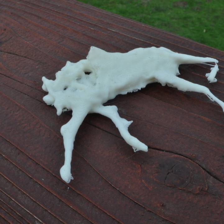 3D Printable Roadkill Deer by Whitney Potter