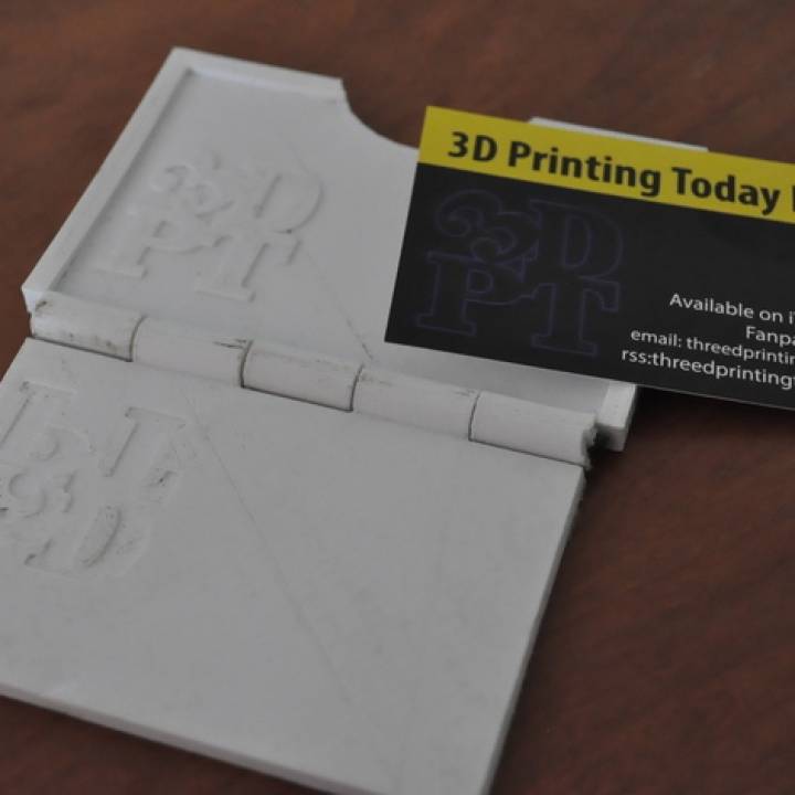 3D Printable blank business card embosser by Whitney Potter