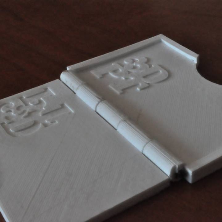 3D Printable blank business card embosser by Whitney Potter