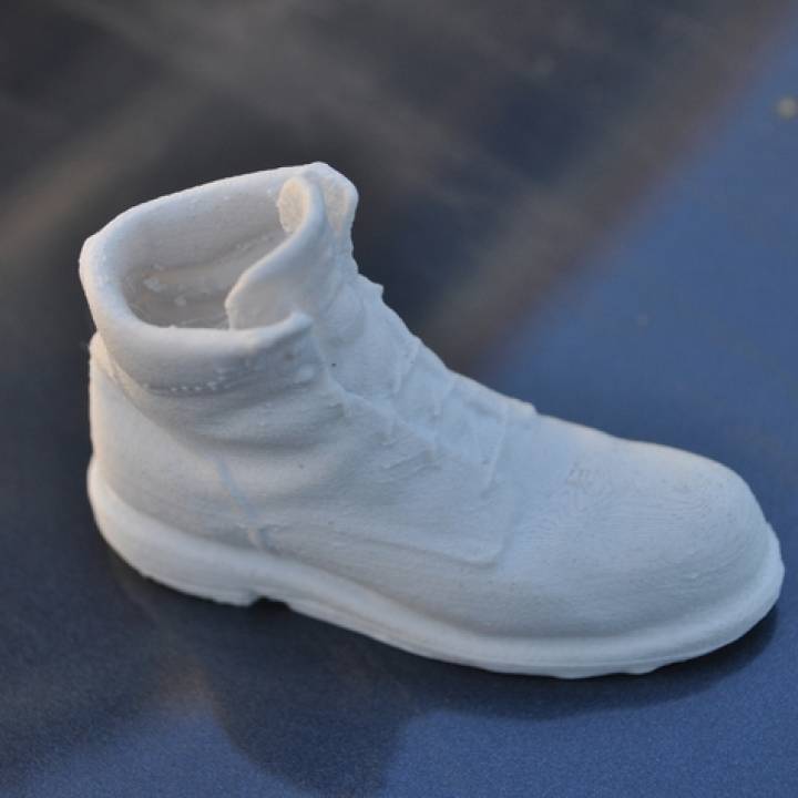 3D Printable Very detailed scan of work boot by Whitney Potter