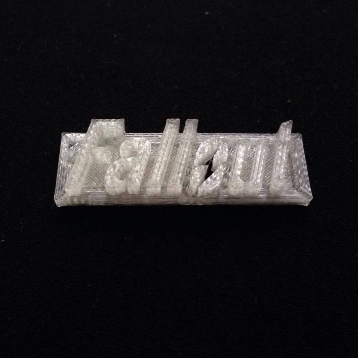 3D Printable Fallout key-chain! by Alex Sabetta